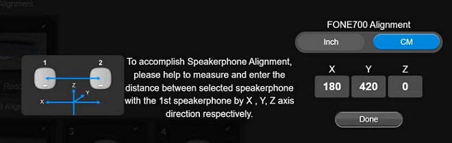 Why do we need to set the speakerphone position for the FONE700?